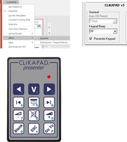 How do I enable the Presenter keypad?