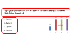 How do I set up slides for voting?